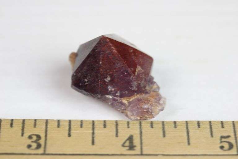 Red Capped Amethyst Specimen - Auction Ohio