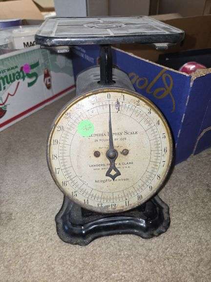 Vtg Columbia Family Scale - Auction Ohio