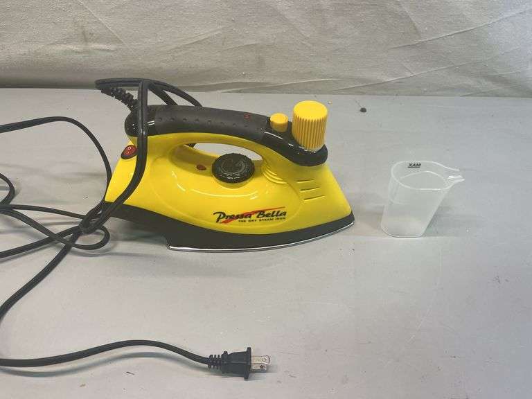 Pressa Bella Dry Steam Iron Y-821 with Measuring Cup - Auction Ohio