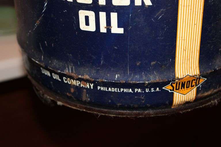 Vintage Sunoco Motor Oil Can - Auction Ohio
