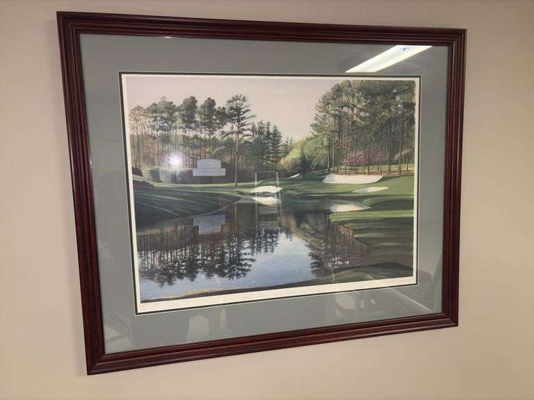 Framed Golf Scene Art Print - Auction Ohio