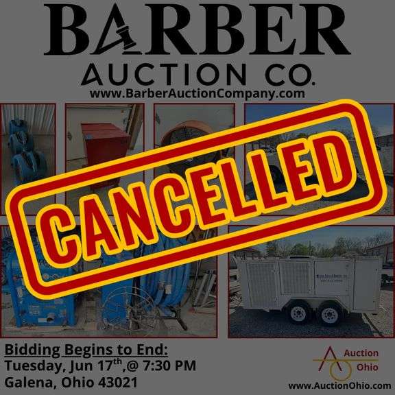 This auction is cancelled due to circumstances beyond our control. We ...
