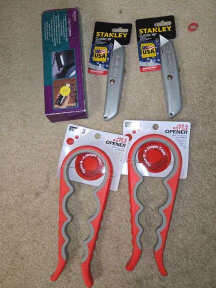 Stanley box cutter and jar opener - Auction Ohio