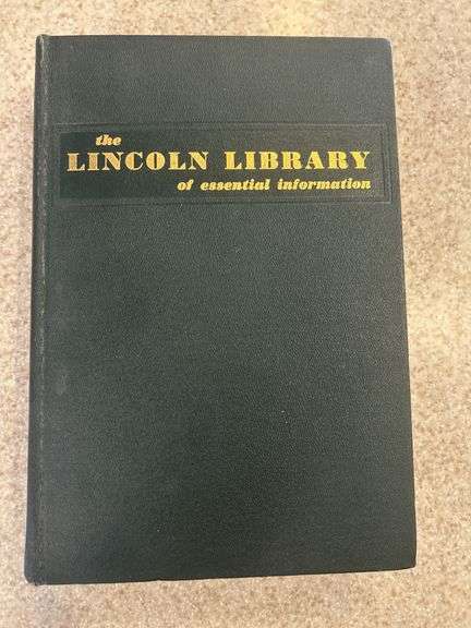 The Lincoln Library of Essential Information - Auction Ohio