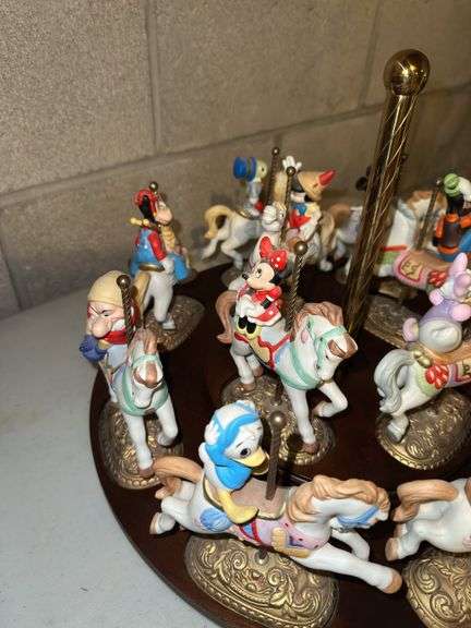 RARE! Disney carousel set-New England Collector Society - Auction Ohio