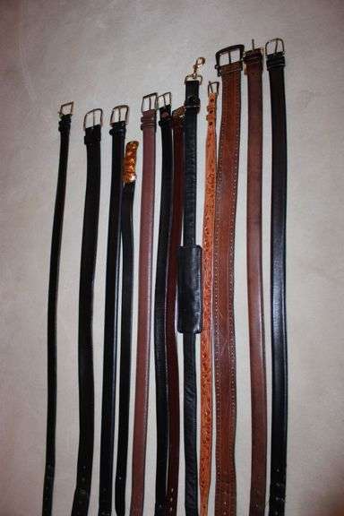 Men’s Leather Belts Lot - Auction Ohio