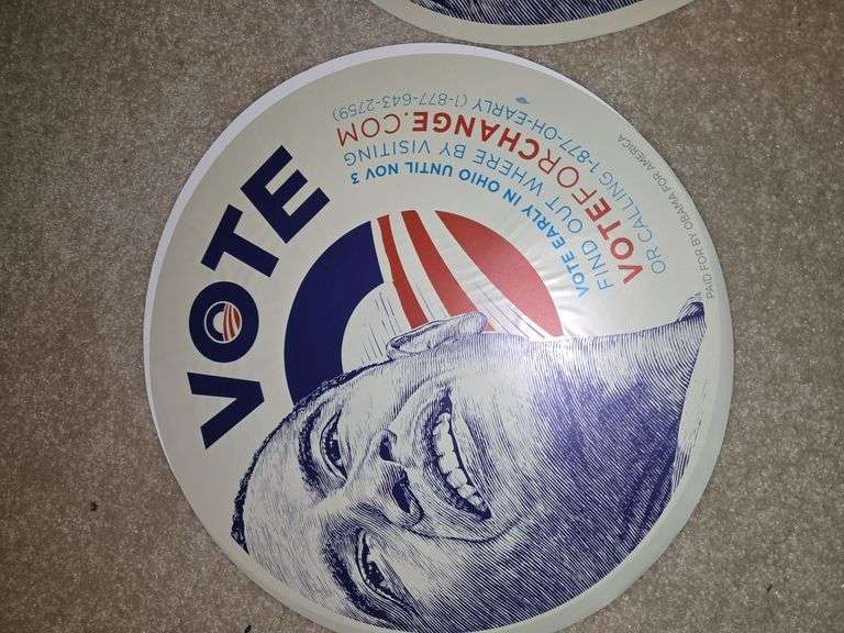 2 Vote for Obama signs - Auction Ohio