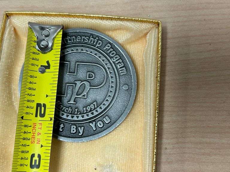 Pewter Health Partnership Program Commemorative Coin – 1997 with Box ...