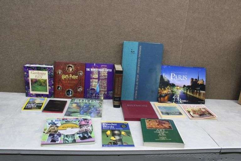 Various Themed Books Including National Parks, Birds, and Rock ‘n Roll ...