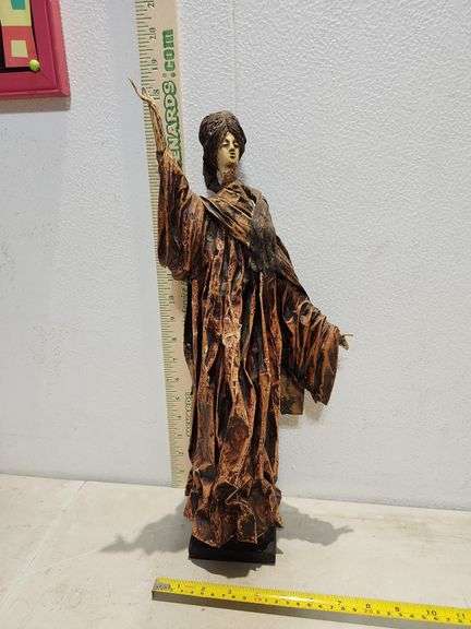 18'' Tall Hecho A Man Martin Ren Te Ria Papel Mexica Sculpture ...