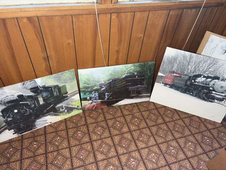 Three Locomotive Photos - Auction Ohio