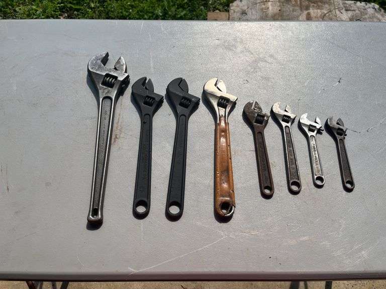 Adjustable Wrenches in Varied Sizes and Materials - Auction Ohio
