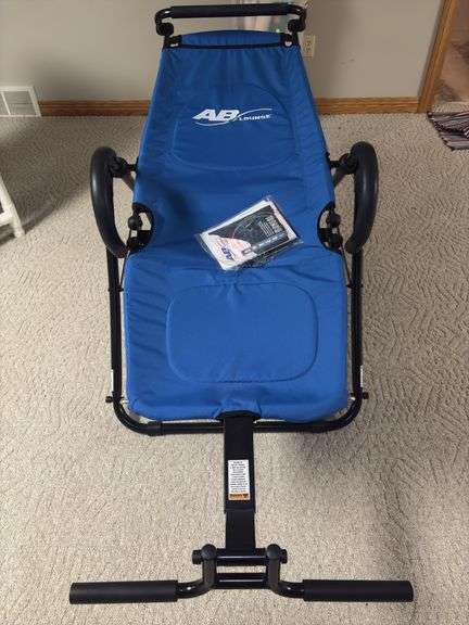 AB Lounge Abdominal Workout Lounger Chair Fitness Exercise Machine ...