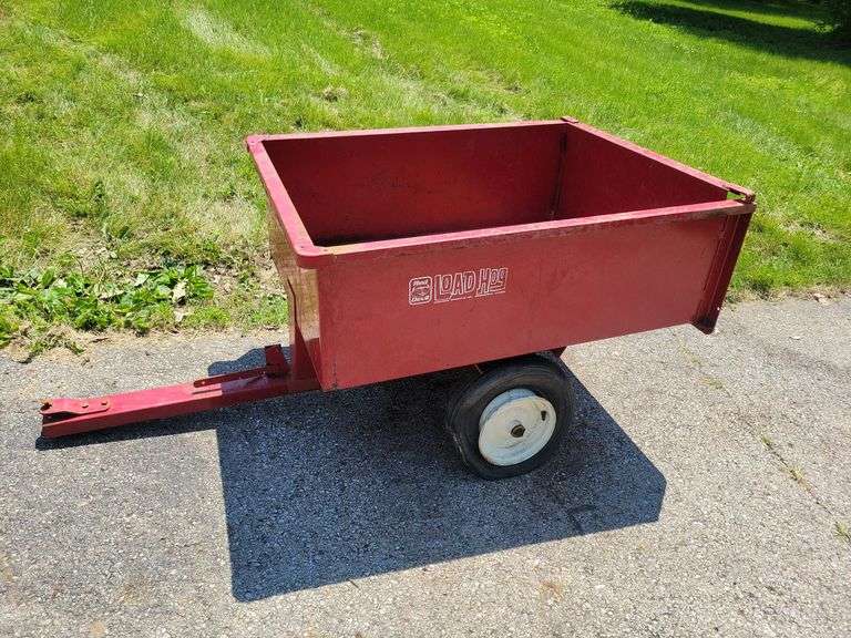 Red Devil Load Hog Pull Behind Dump Trailer - Auction Ohio