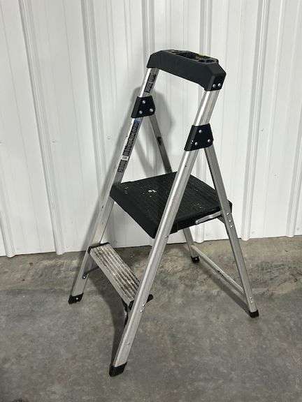 Gorilla Ladders 2-Step Aluminum Step Stool Ladder, 250 lbs. Type I Duty ...