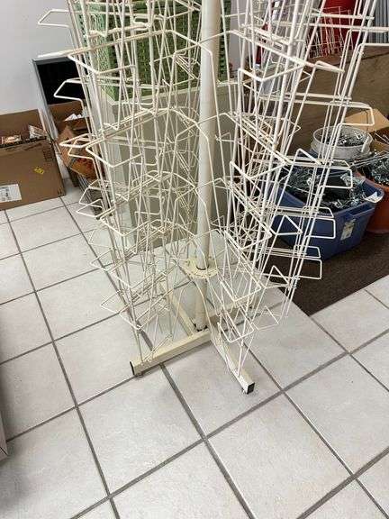 Rotating Wire Card Rack - Auction Ohio