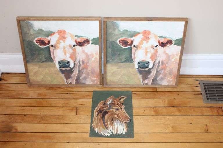 Framed Cow Prints - Auction Ohio