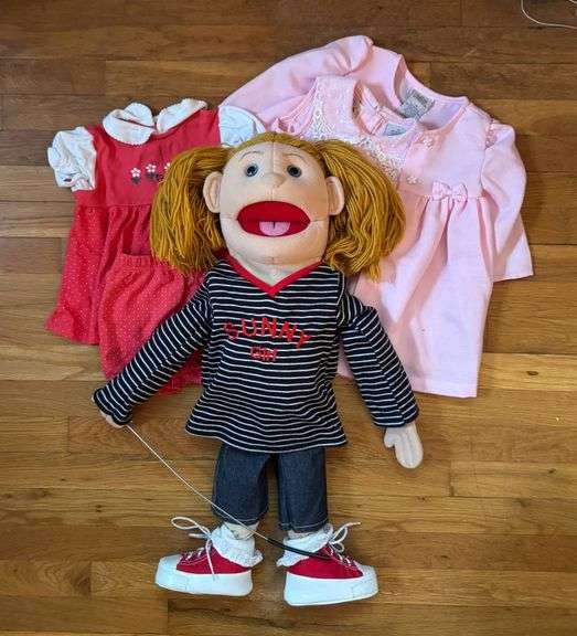 Sunny Girl Puppet with Two Additional Outfits - Auction Ohio