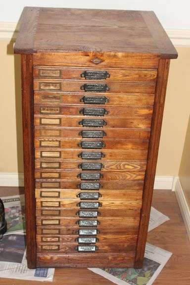 Hamilton Flat File Cabinet - Auction Ohio