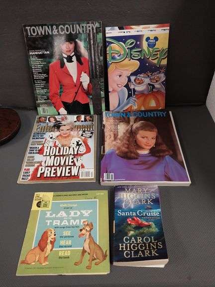 Mixed Lot of Books and Magazines – Disney, Town & Country, and More ...