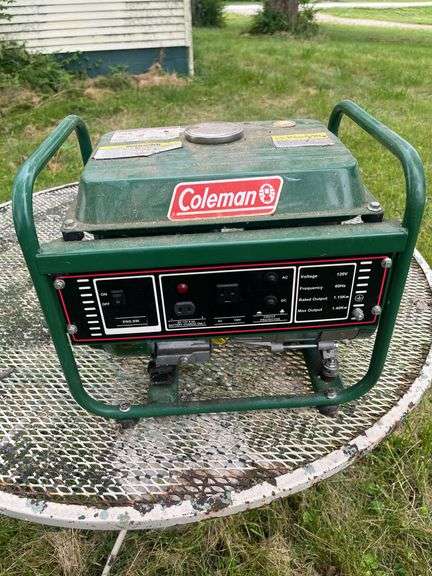 120 v Coleman generator - Auction Ohio