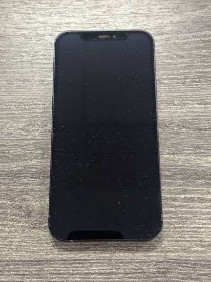 Apple iPhone 12, 64GB, Model MGF43LL/A, Black, iOS 15.4.1 - Auction Ohio