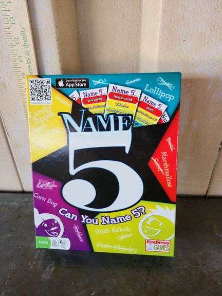 Name 5 Game Sealed In Box By Endless Games - Auction Ohio
