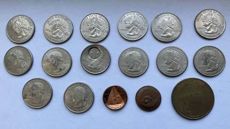 Masonic Stamped Coins - Auction Ohio