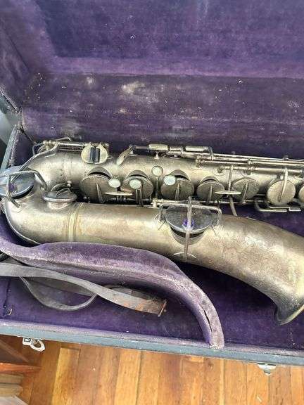 Vintage Conn Saxophone in Velvet-Lined Case - Auction Ohio
