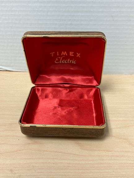 Vintage Timex Electric Watch Presentation Box Only - Auction Ohio