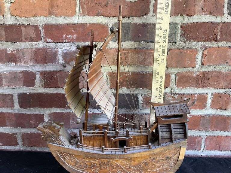 Decorative Wood Ship Model - Auction Ohio