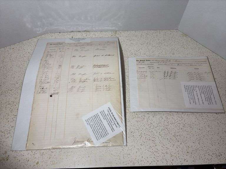 Two Civil War Documents - Auction Ohio