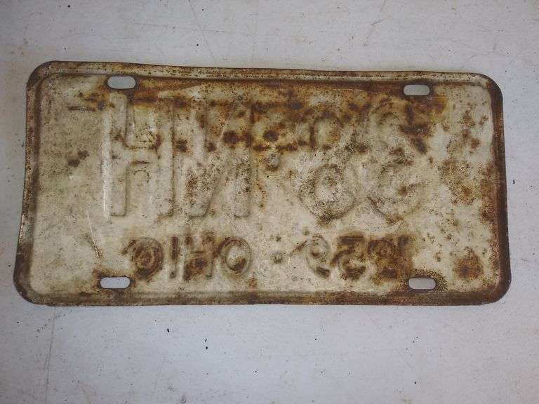 1959 Ohio License Plate - Auction Ohio