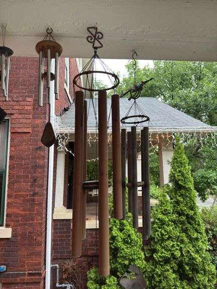 Wind Chimes of Various Sizes, 10 in Total - Auction Ohio