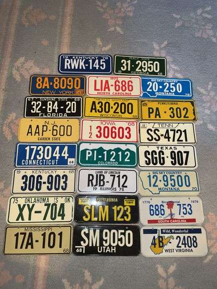 License Plates & Novelty Signs - Auction Ohio