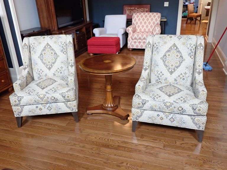 TWO Matching Ethan Allen Emerson Chairs - Auction Ohio