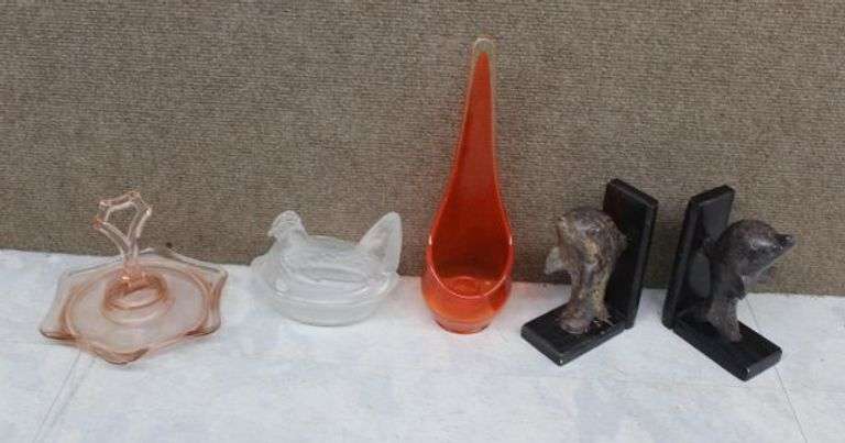 Bookends, Vases, and Glassware - Auction Ohio
