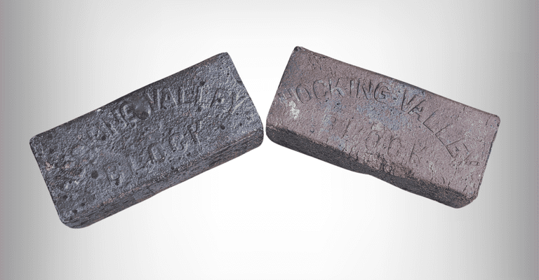 Two Hocking Valley Block Bricks - Auction Ohio