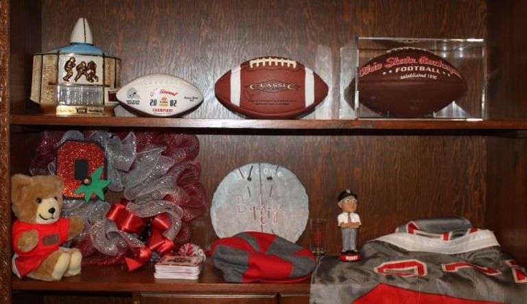 Ohio State Buckeyes Memorabilia Collection Including Signed Footballs ...