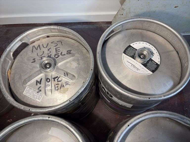 Four Empty Beer Kegs - Auction Ohio