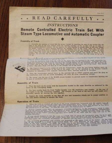 Louis Marx & Company Remote Controlled Electric Train Set With ...