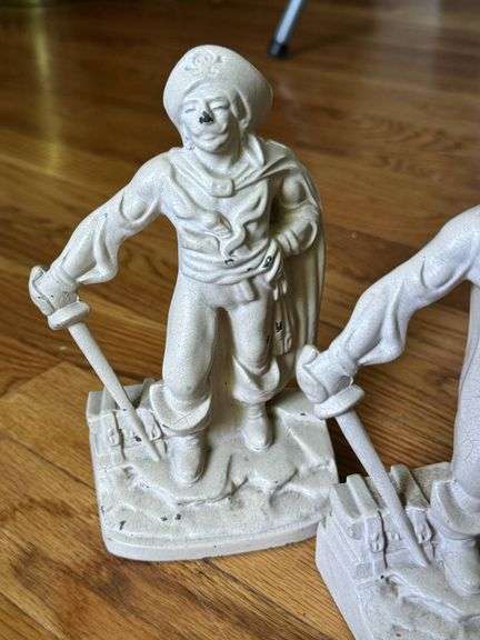 Vintage Cast Metal Pirate Buccaneer Bookends - Auction Ohio