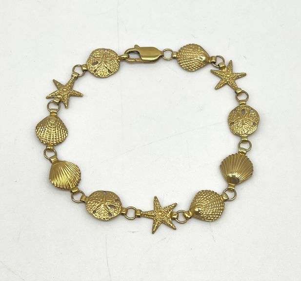 14K - Seashell Bracelet - Auction Ohio