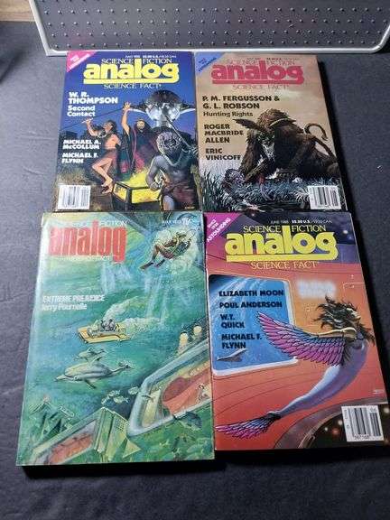 Assorted Analog Science Fiction Magazines – Lot of 4 (1976–1991 ...