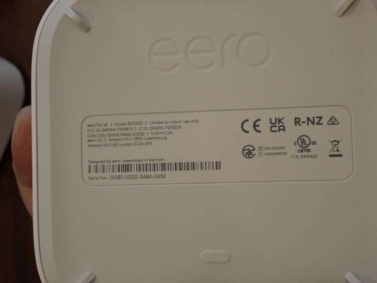 5pc eero Pro 6E AX5400 Wi-Fi 6E Tri-Band Gigabit 3-Piece Mesh System ...