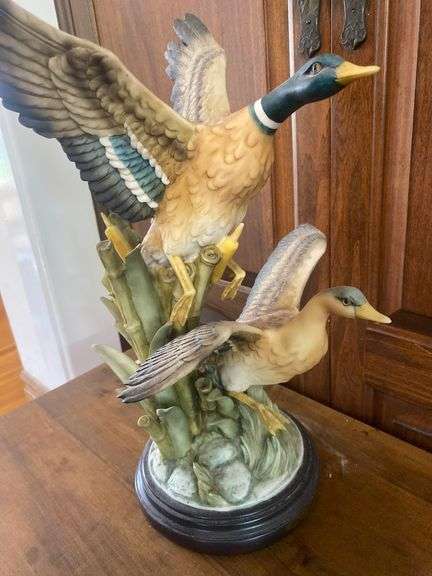 Flying Mallard Duck Statue - Auction Ohio