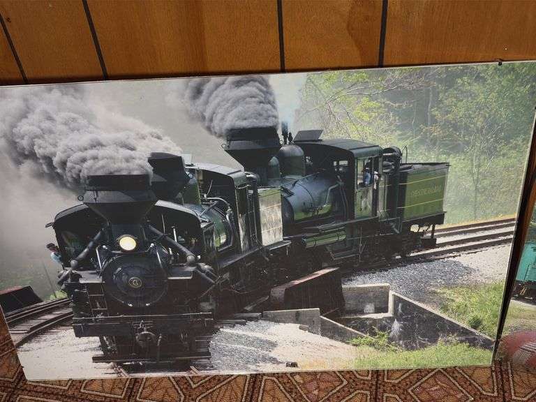Three Locomotive Photos - Auction Ohio