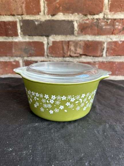 Pyrex Crazy Daisy Casserole - Auction Ohio