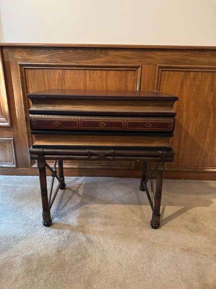 Book Stack Side Table - Auction Ohio