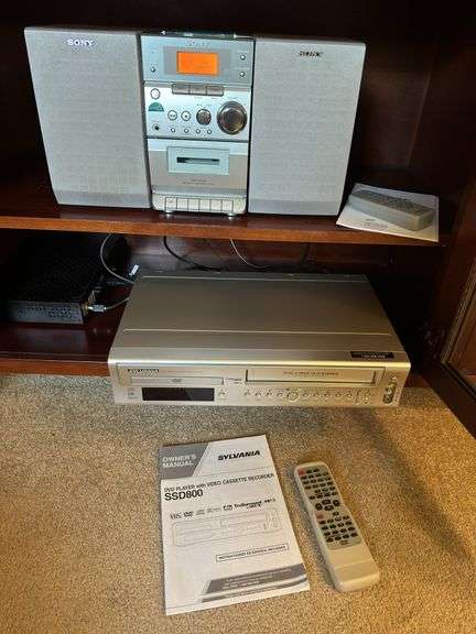 Sony component system + Sylvania DVD/VHS - Auction Ohio